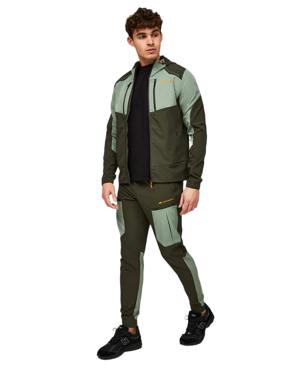 MONTERRAIN ORBIT WOVEN TRACKSUIT - FOREST NIGHT / SEASPRAY / TURMERIC